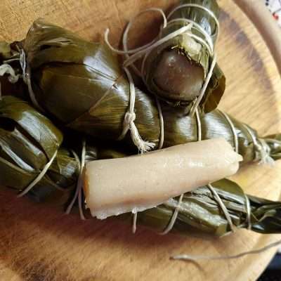Bobolo fait maison | Hausgemachte Bobolo/Maniokbrot * Chez Fadi